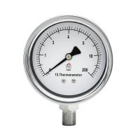 China Surface Mount Pressure Gauge Manometer Pressure Range 0 To 1000 Psi Pressure Measurement Instrument for Various Systems for sale