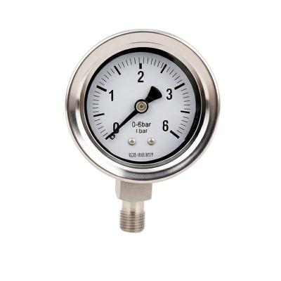China Panel Mount Pressure Gauge Manometer Featuring ±1.5 Percent Full Scale Accuracy Ideal for in Industrial and Laboratory Pressure Monitoring for sale