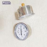 China 63mm Axial Mbar Bellows Pressure Gauge with SS304 Case for Industrial Applications for sale