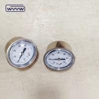 China 63mm Axial Mbar Bellows Pressure Gauge with SS304 Case for Industrial Applications for sale
