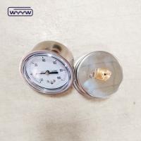 China 63mm Axial Mbar Bellows Pressure Gauge with SS304 Case for Industrial Applications for sale