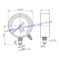 China Remote Reading Pressure Gauge with 4-20mA Output, RS485 Modbus, and Stainless Steel Case for Industrial Monitoring for sale