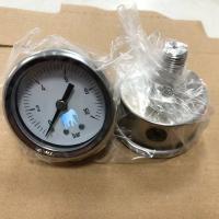 China 316 Stainless Steel 50mm Vibration Resistant Axial Pressure Gauge with Bottom Connection for sale