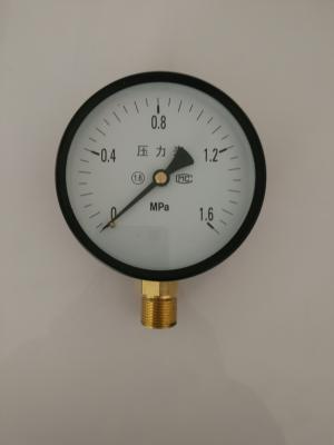 China Industrial Pressure Gauge with Bourdon Tube Mechanism and Corrosion Resistant Liquid Filled Design for sale