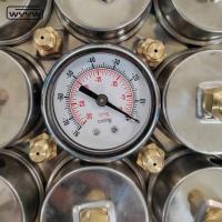 China Stainless Steel Vacuum Pressure Gauge with 60mm Dial Size and Back Mount for Industrial Applications for sale