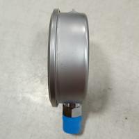 China 4-inch 100mm Liquid Filled Hydraulic Pressure Gauge with 0-2.5MPa/0-25kgf/cm² Range and Shock Resistant Design for sale