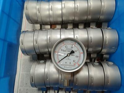 China 4 Inch 316 Stainless Steel Pressure Gauge with Bayonet Ring for Shock Proof Performance for sale