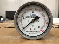China 4 Inch 100mm Stainless Steel Pressure Gauge Vibration Resistant Corrosion Resistant No Oil Fill Manometer for sale
