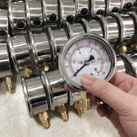 China 2.5 inch 63mm Glycerine Filled Pressure Gauge with Stainless Steel Case and Vibration Resistance for sale