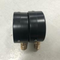 China 4-inch (100mm) Black Steel Case Dry Pressure Gauge with 0-1.6MPa Range and M20×1.5 Vertical Connection for sale