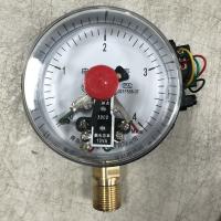 China 4-inch (100mm) Electric Contact Pressure Gauge with Dual Limit Control and 380V 10VA for Automation for sale