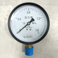 China 4-inch (100mm) Bourdon Tube Pressure Gauge 0-1.6MPa Economy & Durable for Reliable Mechanical Measurement for sale