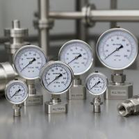 China SS316 Construction Weather-Resistant Stainless Steel Pressure Gauge for Medium & High Pressure Ranges for sale