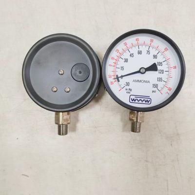 China Ammonia Pressure Gauge with 100mm Dial Size and 1/4