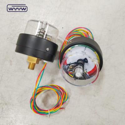 China 63mm Electric Contact Pressure Gauge with Back Connection and 4MPa Range for Industrial Applications for sale