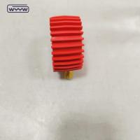 China 50mm Red Color Case Gas Pressure Gauge W0.6MPa Range Manometer With Rubber Cover for sale