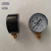 China 50mm 0.4MPa Bottom Connection Pressure Gauge for Natural Gas C2H2 with Black Steel Case for sale