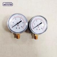 China 63mm 100mbar Black Steel Case Capsule Pressure Gauge for Gas with Bottom Mount for sale