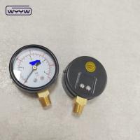 China Radial Connection 60mm Bar Pressure Gauge Gas Pressure Meter for sale
