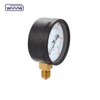 China Radial Connection 60mm Bar Pressure Gauge Gas Pressure Meter for sale