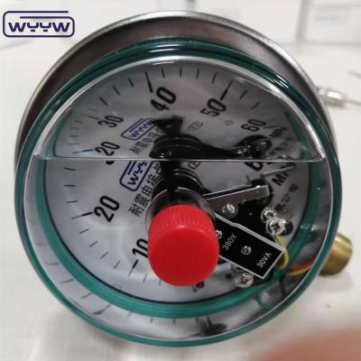 China Magnetic-assisted Electronic Pressure Gauge with 100mm Size and Silicone Filled for Accurate Measurements for sale