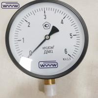 China 160mm Black Steel Pressure Gauge with Bottom Mount G1/2