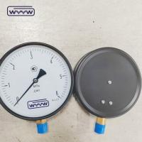 China 160mm Black Steel Pressure Gauge with Bottom Mount G1/2