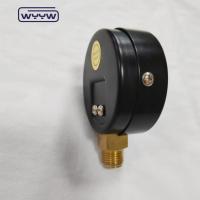 China 60mm Dial Size Black Steel Case Bottom Mount Pressure Gauge Gas Pressure Meter for sale