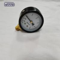 China 60mm Dial Size Black Steel Case Bottom Mount Pressure Gauge Gas Pressure Meter for sale