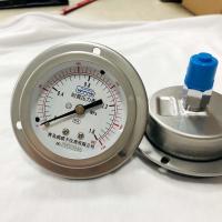 China 63mm 2.5 Inch Panel Mount Liquid Filled Shock Resistant Pressure Gauge | Back Flange Stainless Steel Gauge for sale