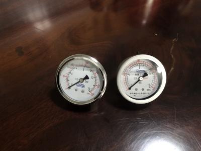 China 63mm Liquid Filled Shock Resistant Pressure Gauge with Stainless Steel Case and Dual Scale for sale