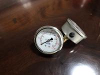 China 63mm Liquid Filled Shock Resistant Pressure Gauge with Stainless Steel Case and Dual Scale for sale