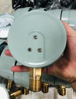 China 100mm Dry Utility Pressure Gauge with Color Warning Dial for Industrial Pressure Monitoring for sale