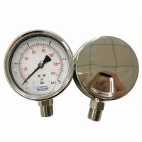 China 100mm Liquid Filled Shock Resistant Pressure Gauge Series (10bar/20bar/25bar/40bar) for sale