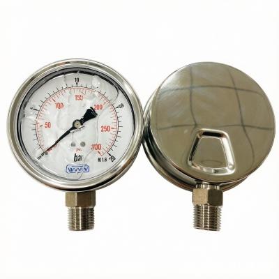 China Thread 14PTNPTG M Stainless Steel Case High Pressure Gauge Engineered for Performance Under Extreme Pressure Conditions for sale