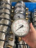 China Oil Filled Shock Resistant Pressure Gauge 0‑25MPa Anti‑Yellow High‑Purity Damping Oil Manometer for sale