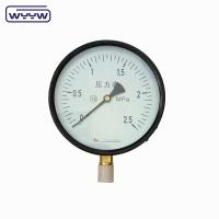 China 100mm Black Iron Case Industrial Pressure Gauge | Bulk Factory Production for sale