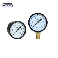 China 100mm Black Iron Case Industrial Pressure Gauge | Bulk Factory Production for sale