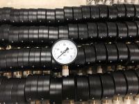 China 100mm Russian Standard Pressure Gauge | Black Iron Case MPa Manometer for sale