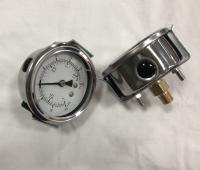 China 60mm Semi-Steel Pressure Gauge with Dual Scale Measurement for Industrial Applications for sale