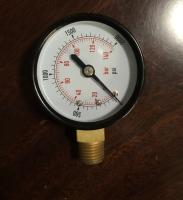 China Bottom Mount Bourdon Tube Pressure Gauge with Sample Check for Reliable Gas Pressure Manometer Monitoring for sale