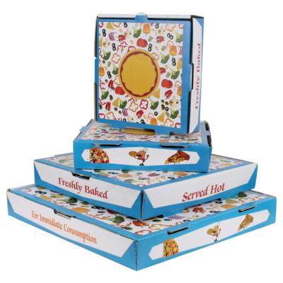 China Factory Outlet Customized Shape Recycled Materials Coated Paper Pizza Box for sale