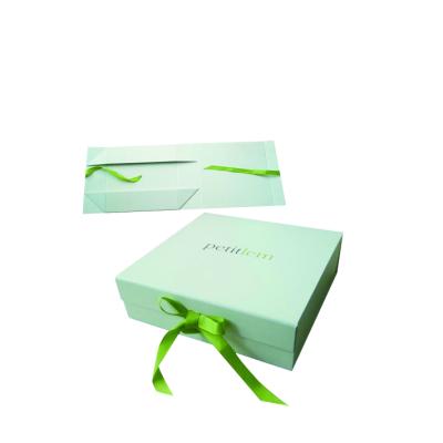China Bra Garment Luxury Packaging Box With Ribbon Clothing Box for sale