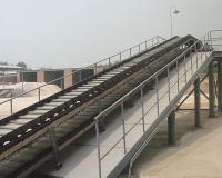 China DJ Corrugated Sidewall Conveying Equipment Inclined Belt Conveyor For Bulk Material for sale