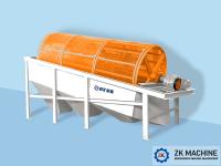 China Rotary Drum Sieve 50t/h Mobile Trommel Screen for sale