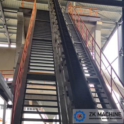 China Powdery Conveying Equipment 300m3/H 90° Large Angle Belt Conveyor for sale