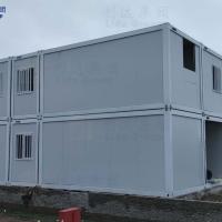 China Expandable Modular Flat Pack Container House with A1 Fire Rated Walls and Double-glazed Aluminum Curtain Wall for sale