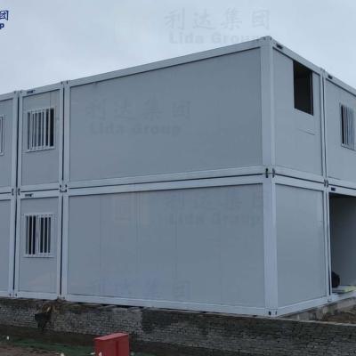 China Expandable Modular Flat Pack Container House with A1 Fire Rated Walls and Double-glazed Aluminum Curtain Wall for sale
