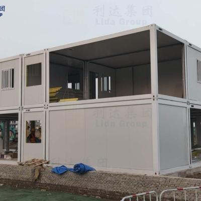 China Heat Insulated Container House Construction Mining Camp Container Homes Modular 0.8KN/M2 for sale