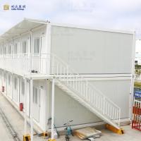 China Earthquake Resistant Soundproof Heat Insulated Prefabricated Container House Flat Pack Unit for sale